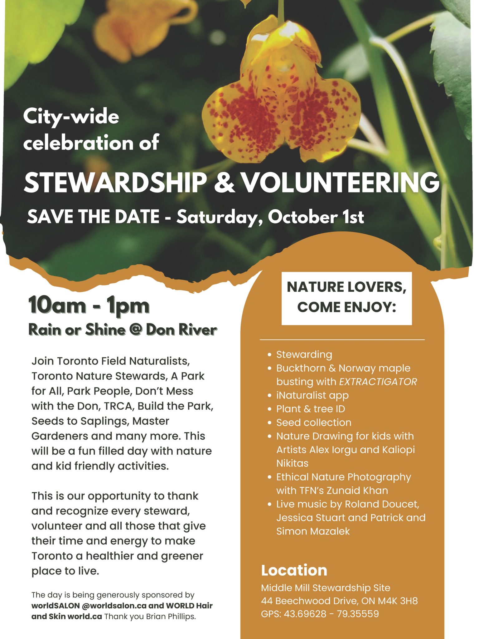 A City-wide Stewardship Celebration – Oct 1 – Toronto Nature Stewards